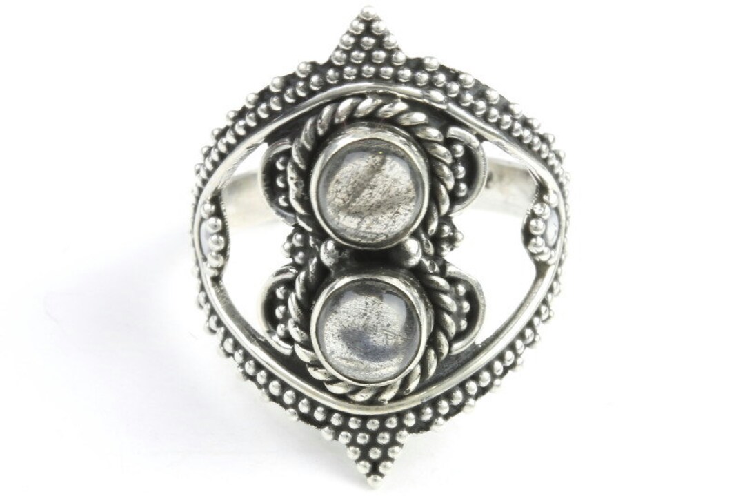 Egyptian Sunset Ring, Sterling Silver Labradorite Ring, Stone Jewelry ...