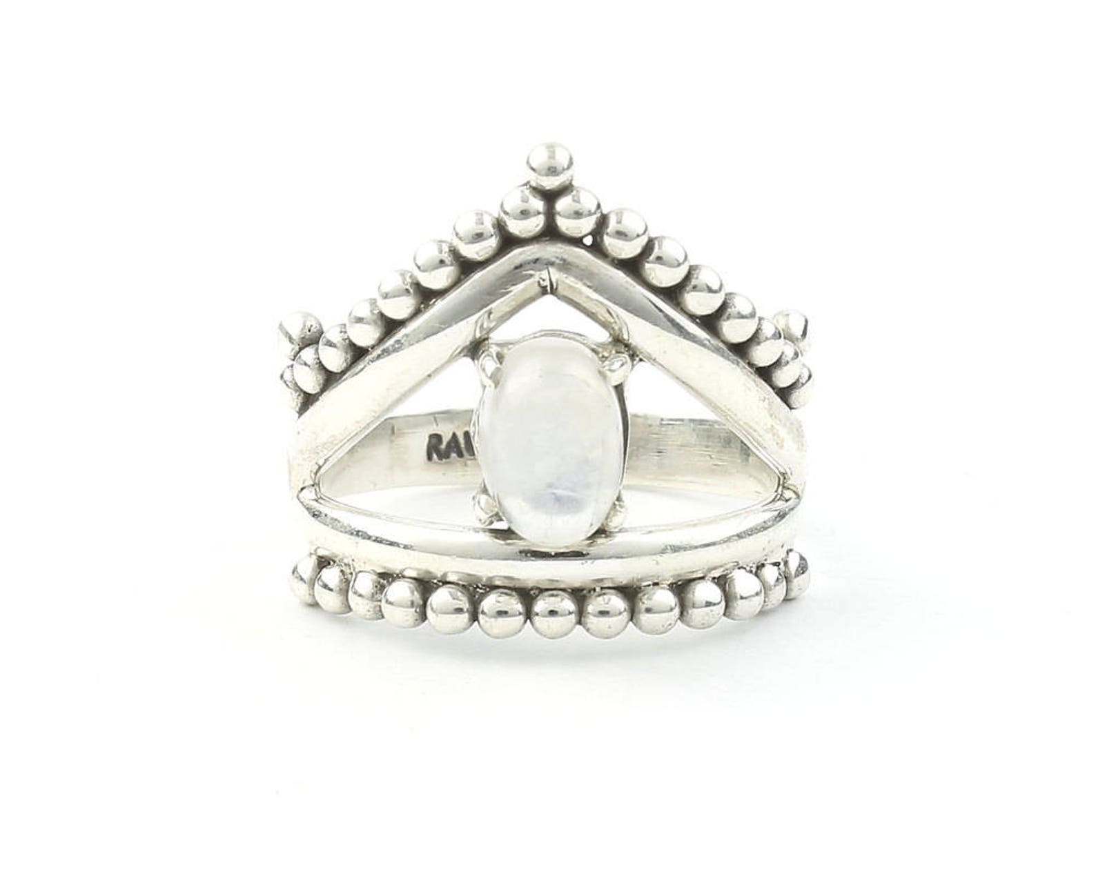 Moonstone Enchanted Ring Sterling Silver Moonstone Ring - Etsy