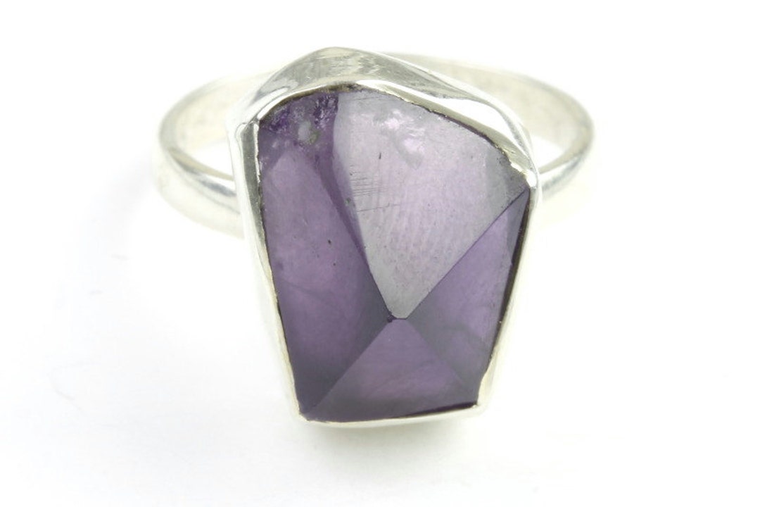 Wild Magic Ring, Sterling Silver Amethyst Ring, Raw Crystal Point ...