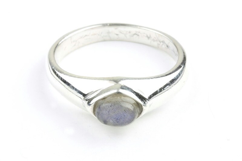 Dark Angel Ring, Sterling Silver Labradorite Ring, Gemstone, Crystal ...