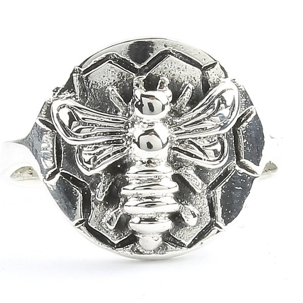 Silver Bee Ring - Etsy