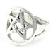 Pentacle Ring, Sterling Silver Pentagram Ring, 925, Star Ring, Boho ...