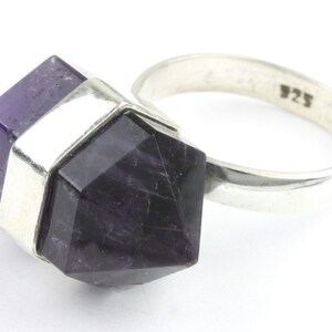 Amethyst Dazed Ring, Sterling Silver Ring, Stone Jewelry, Gemstone ...