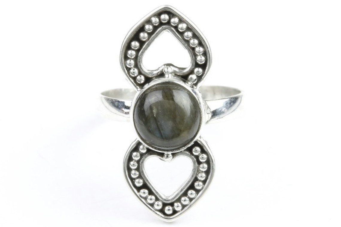 Interstellar Ring, Sterling Silver Labradorite Ring, Stone Jewelry ...