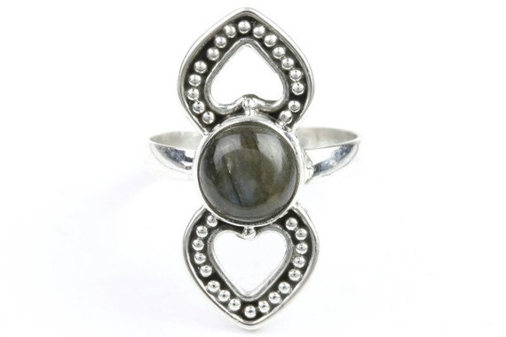 Interstellar Ring Sterling Silver Labradorite Ring Stone | Etsy