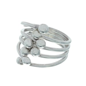 Sterling Silver Abstract Ring, Minimalist Ring, Ethnic Ring, Wide ...