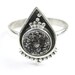 Black Spell Ring Sterling Silver Ring Druzy Drusy Stone - Etsy