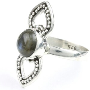 Interstellar Ring, Sterling Silver Labradorite Ring, Stone Jewelry ...