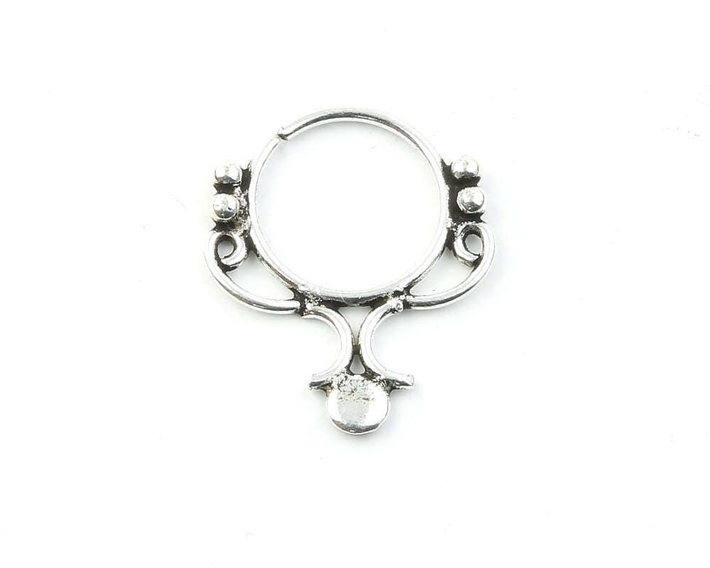 Septum Ring, Nose Ring, Body Jewelry, Tribal Septum Ring, Indian Nose ...