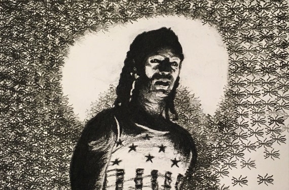 Maxim the Prodigy Charcoal Portrait 'ant Art' - Etsy
