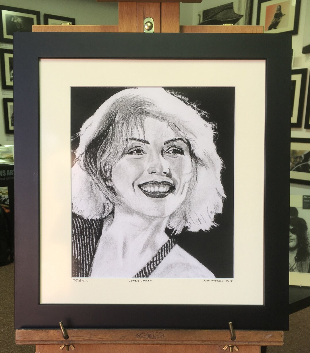 Debbie Harry - Original Framed Charcoal Portrait - Etsy