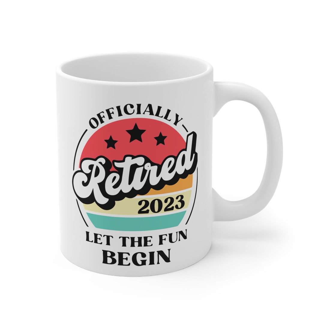 Officially Retired 2023 Let the Fun Begin Round White - Etsy