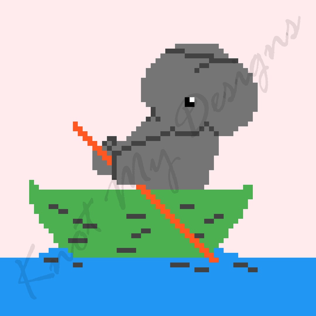 Elephant Rowing Boat C2C Crochet Blanket Pattern (PDF Pattern) - Etsy ...