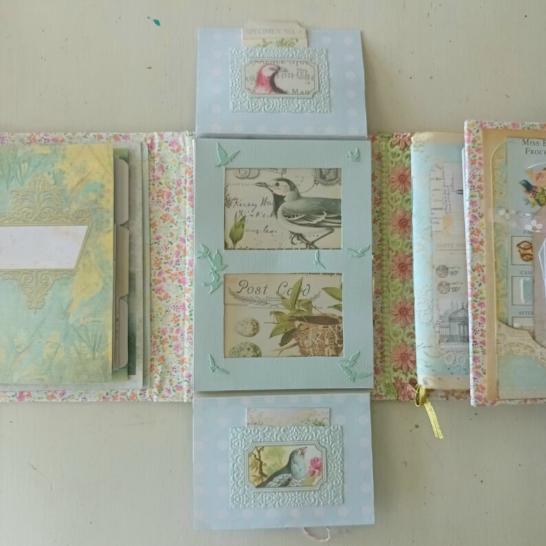 Bird Lapbook Style Journal Bird Journal Handmade Journal - Etsy