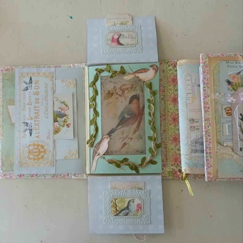 Bird Lapbook Style Journal Bird Journal Handmade Journal - Etsy