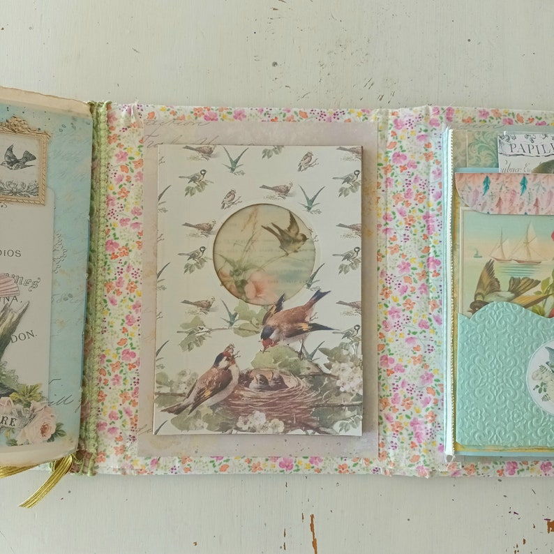 Bird Lapbook Style Journal Bird Journal Handmade Journal - Etsy