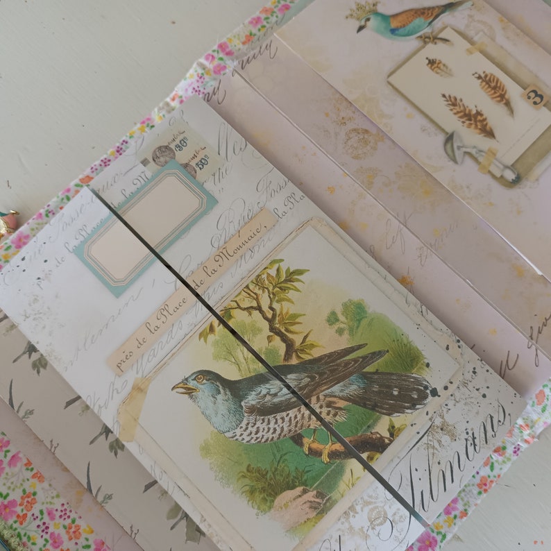 Bird Lapbook Style Journal Bird Journal Handmade Journal - Etsy