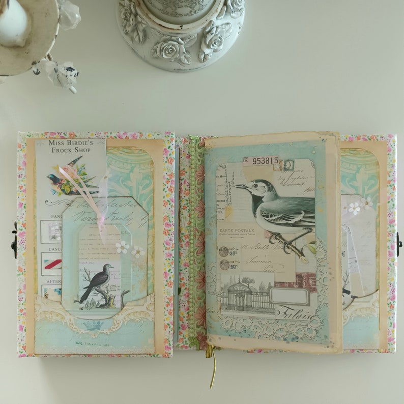 Bird Lapbook Style Journal Bird Journal Handmade Journal - Etsy