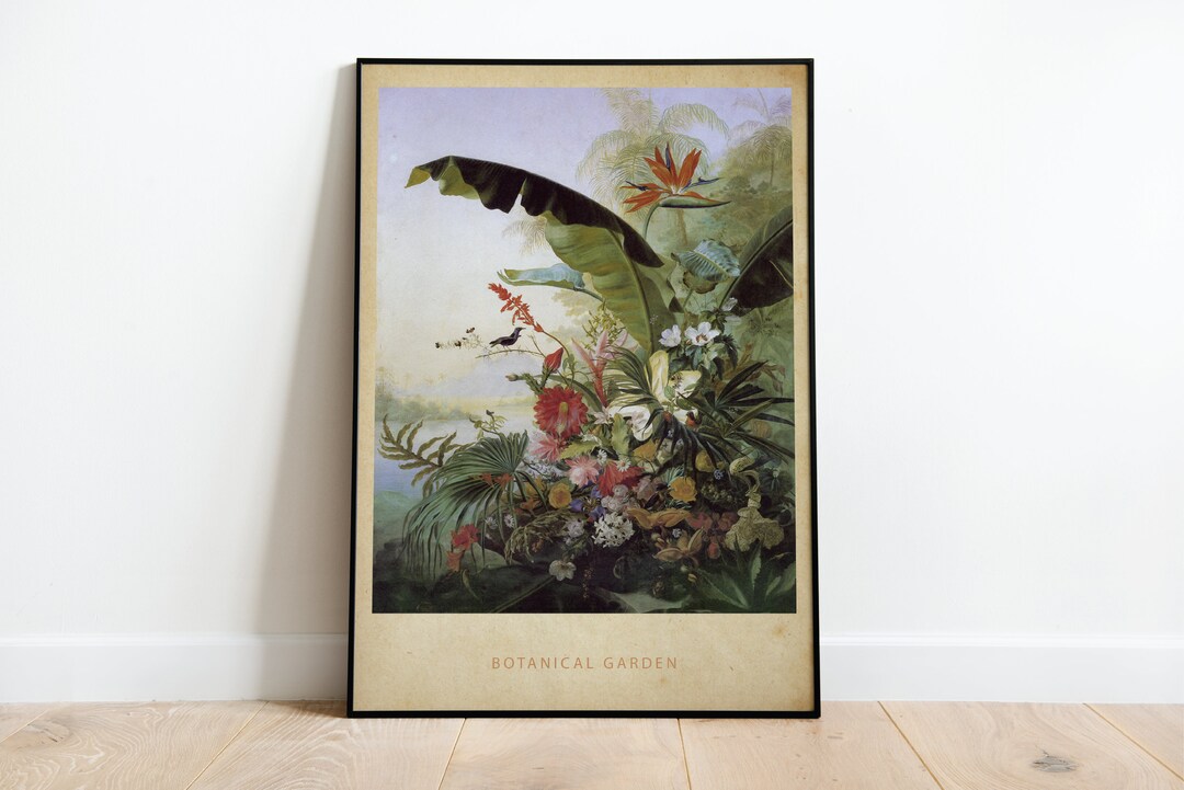Botanical Garden Vintage Poster - Etsy
