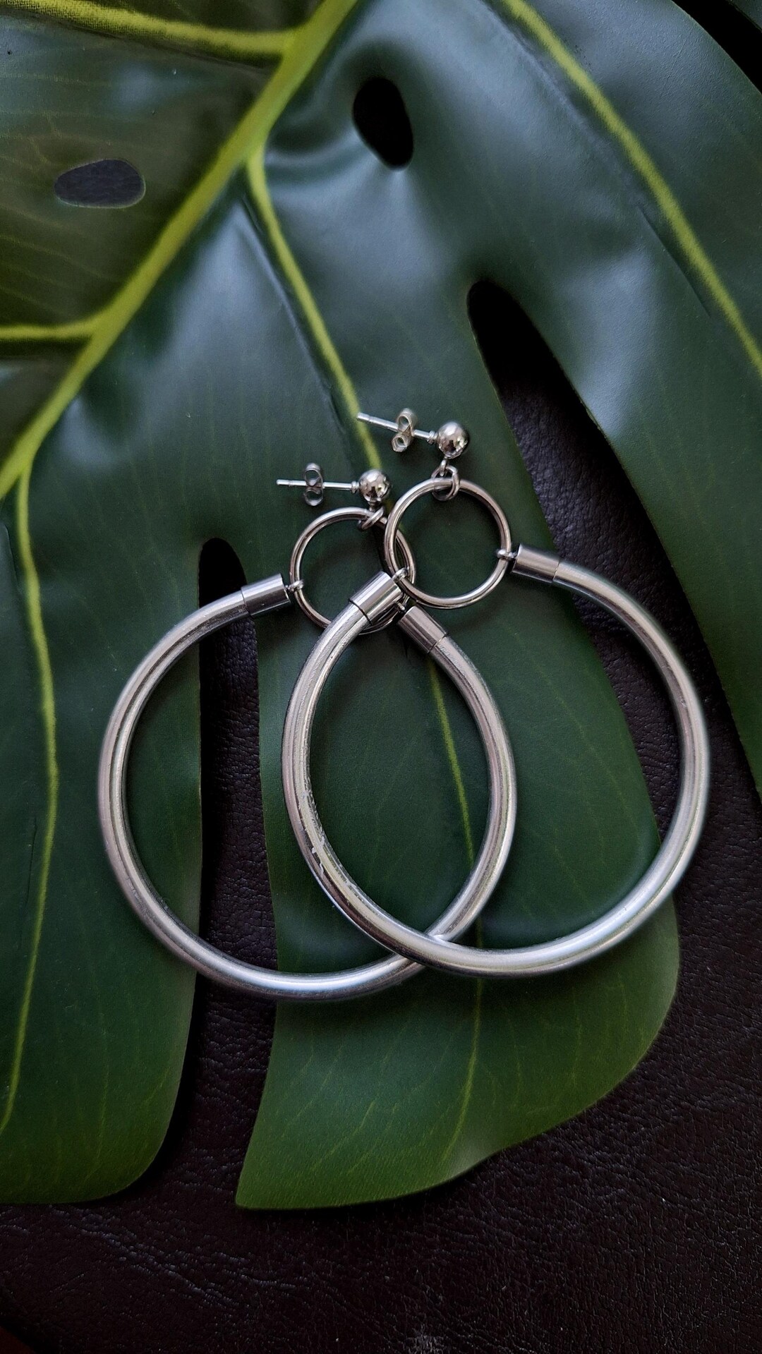 Handmade Aluminum Hoops Medium Size, Lightweight Design - Etsy