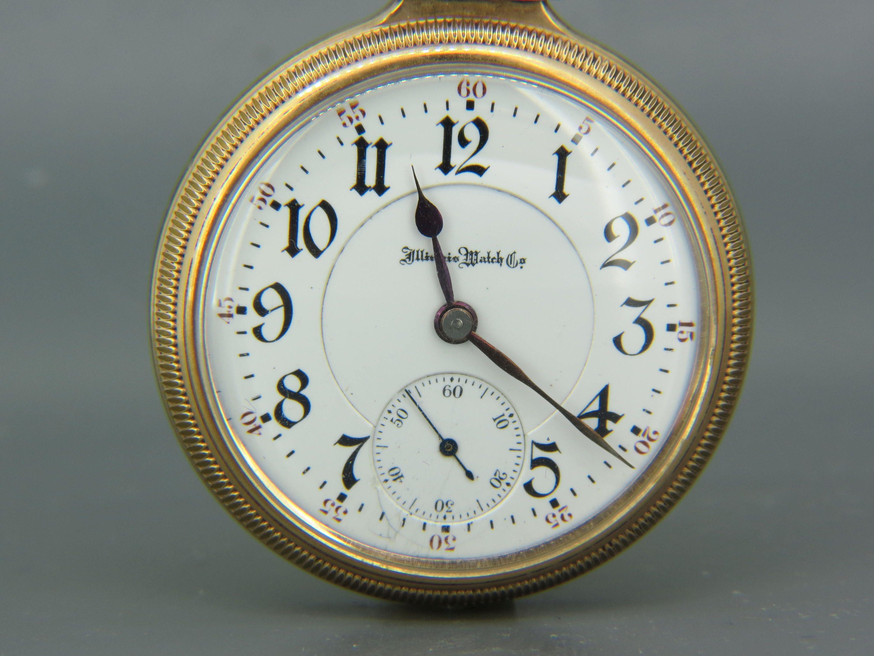 Rare Illinois Railroad Pocket Watch Sangamo 21 Jewels - Etsy