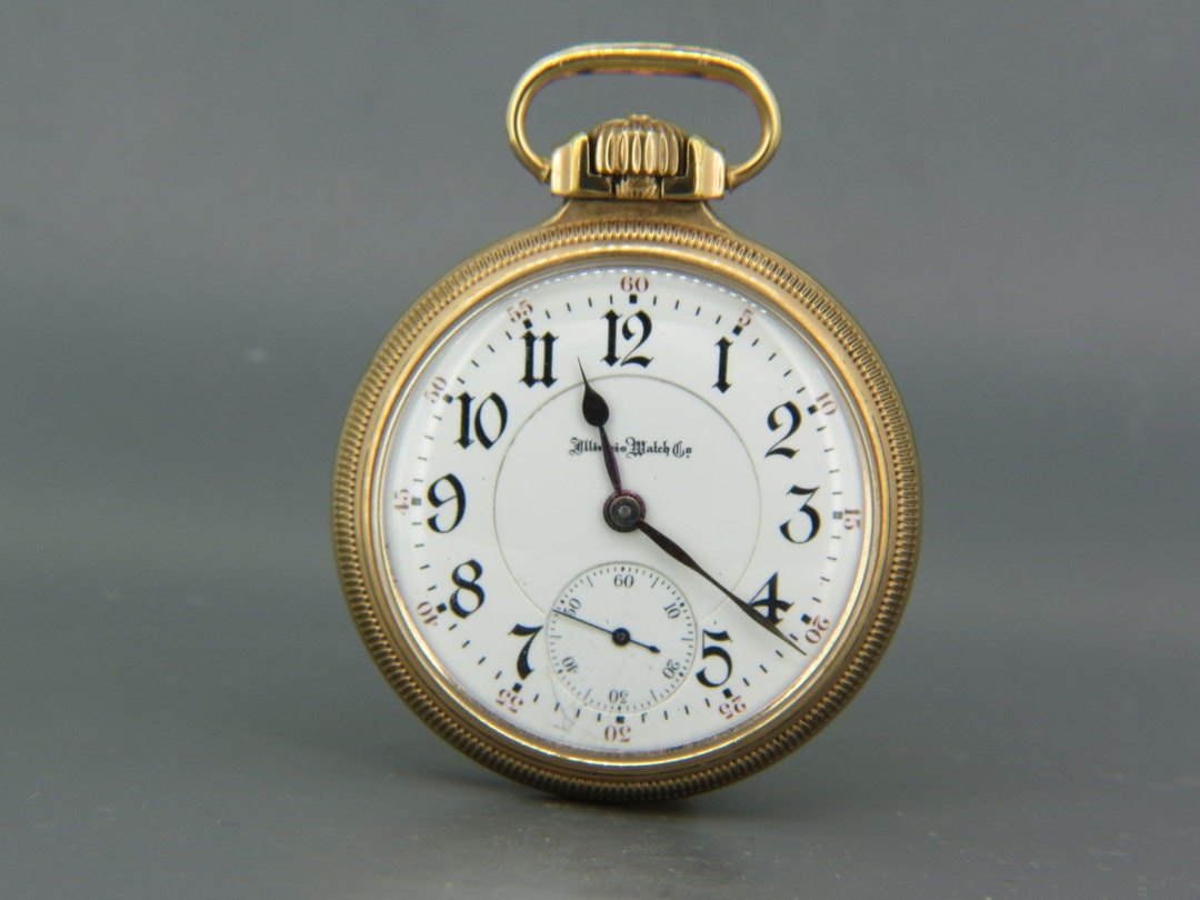 Rare Illinois Railroad Pocket Watch Sangamo 21 Jewels - Etsy