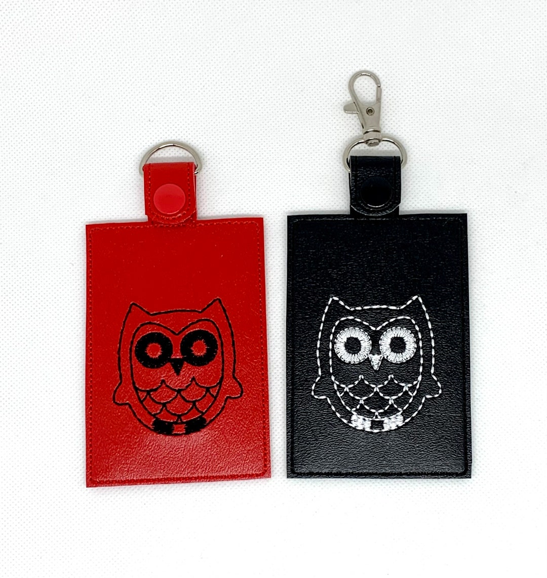 Owl ID Badge Holder (vertical) - Etsy