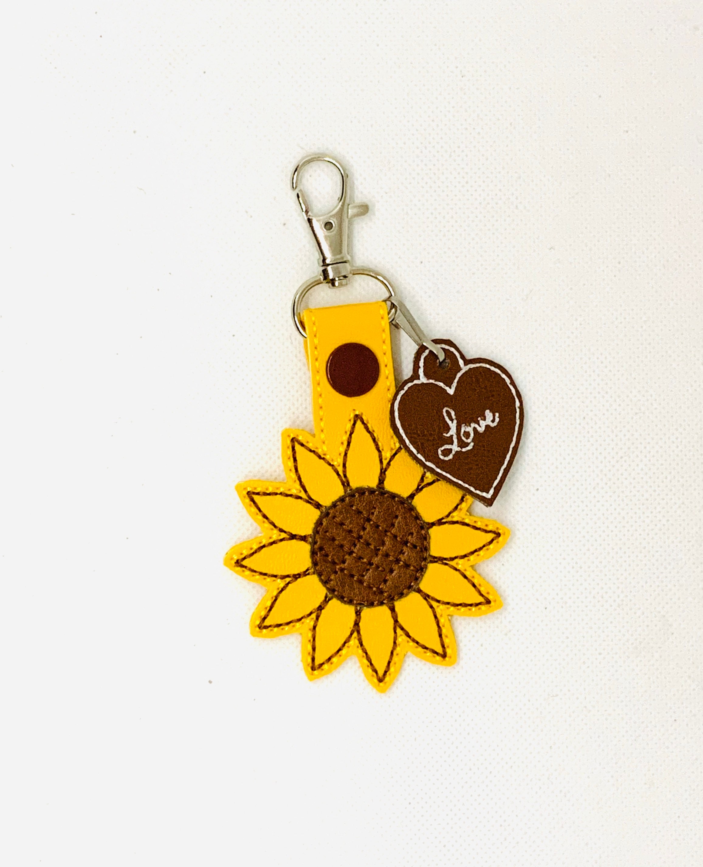 Sunflower Key Chain, Bag Tag - Etsy