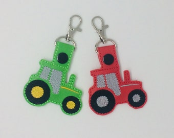 Tractor Key Chain - Etsy