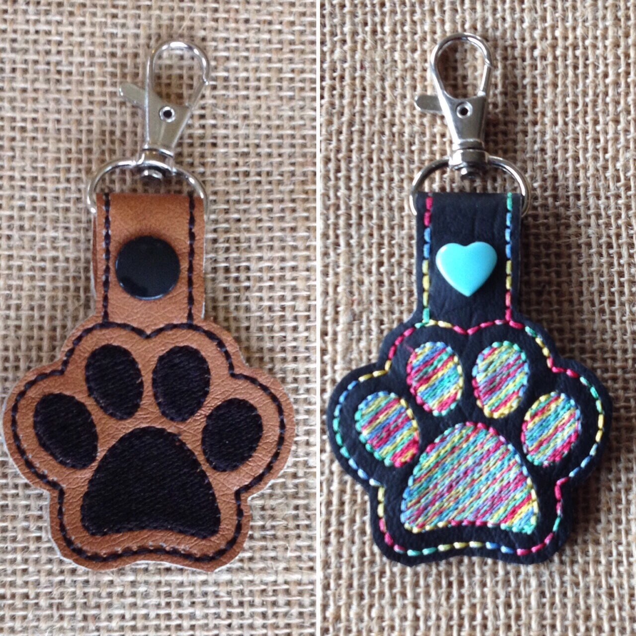 Dog Paw Key Chain Bag Tag | Etsy