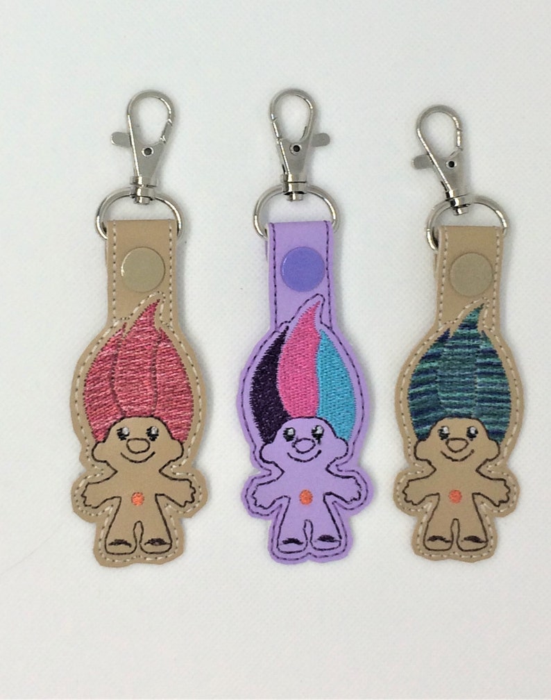 Troll Key Chain Bag Tag - Etsy