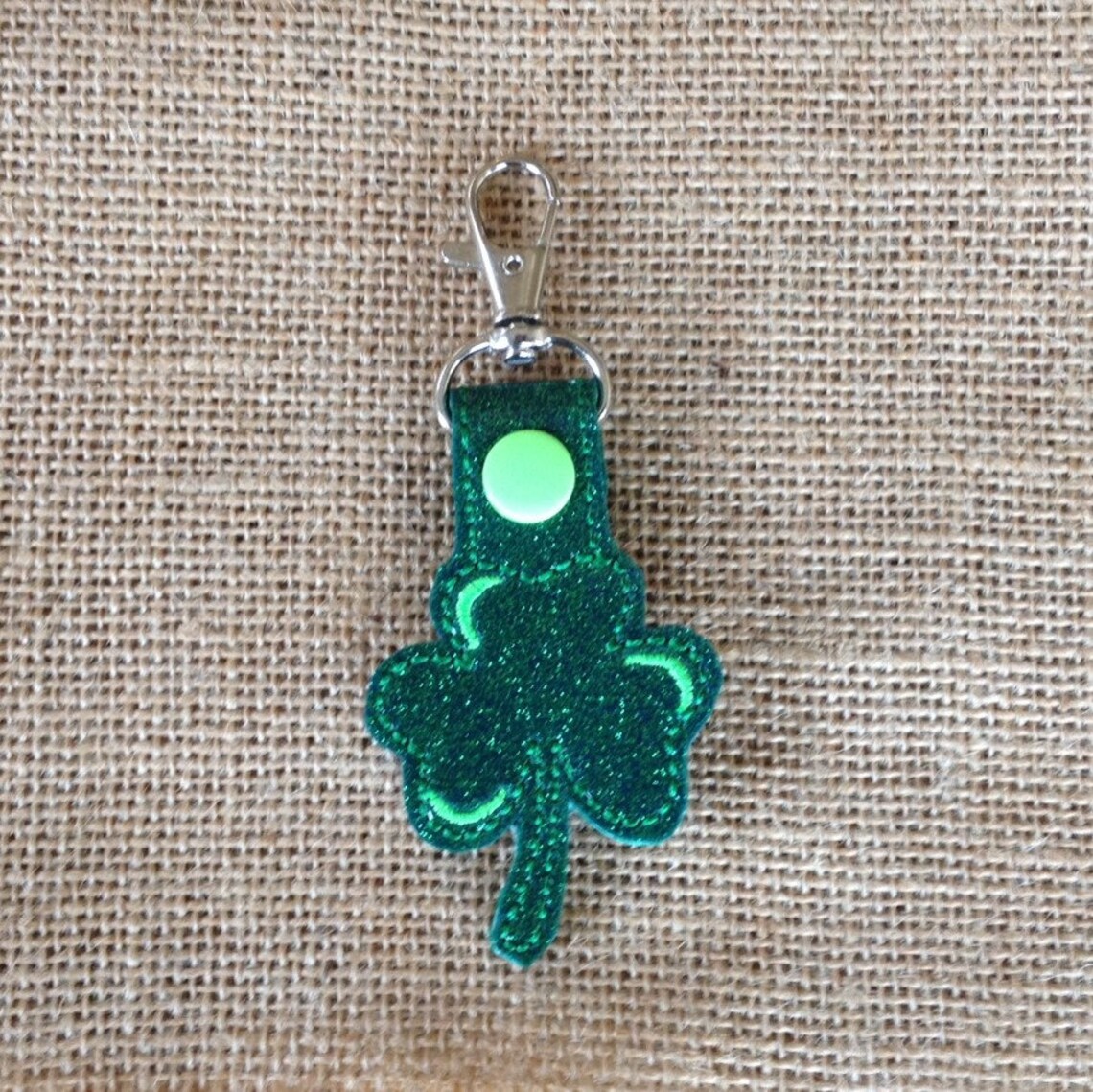 St. Patricks Day Shamrock Key Chain Bag Tag as Low as 7.00 - Etsy