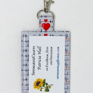 Heartbeat EKG ID Badge Holder (vertical) - Etsy