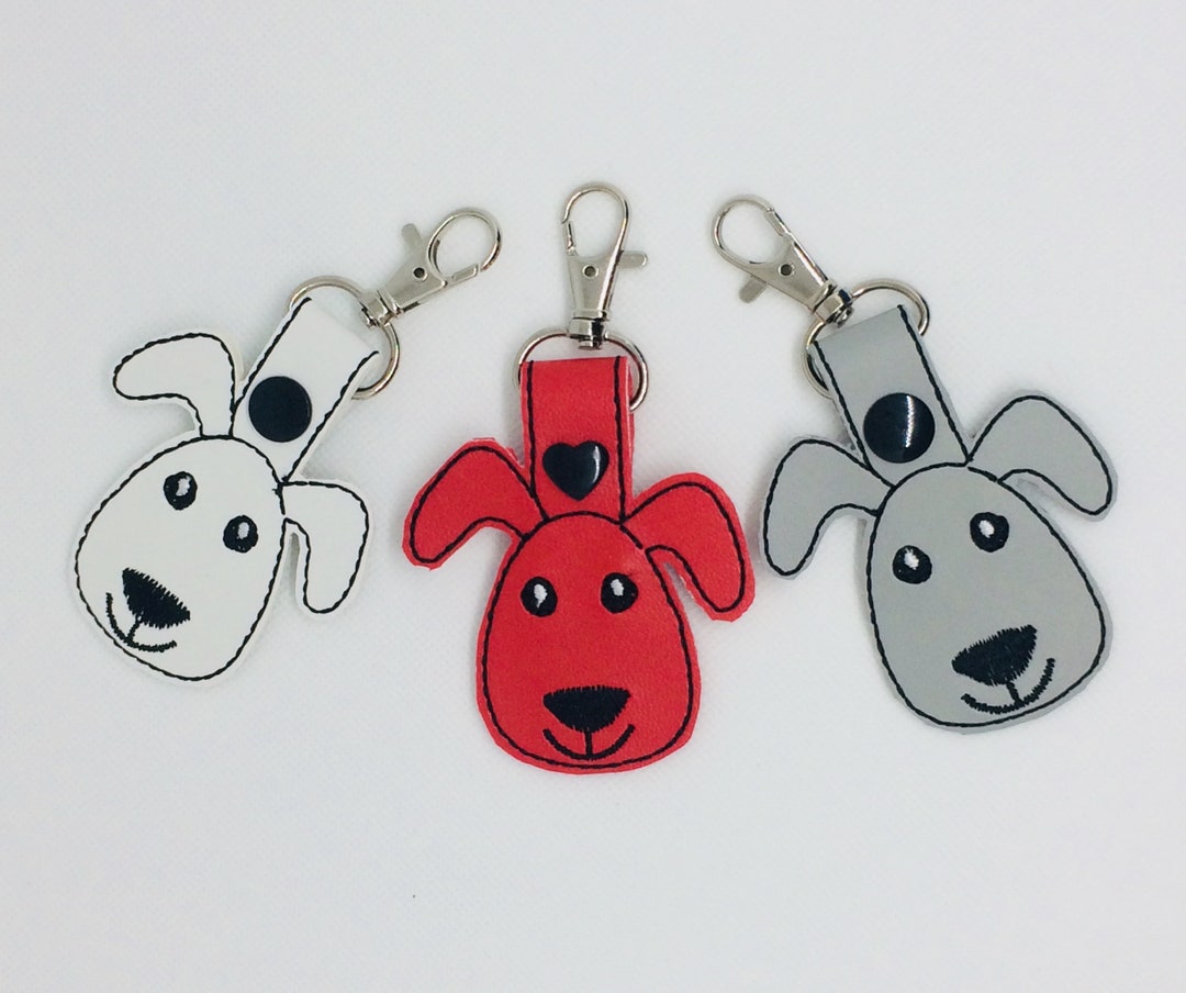 Cute Dog Key Chain, Bag Tag, Purse Charm, With Lobster Clasp - Etsy