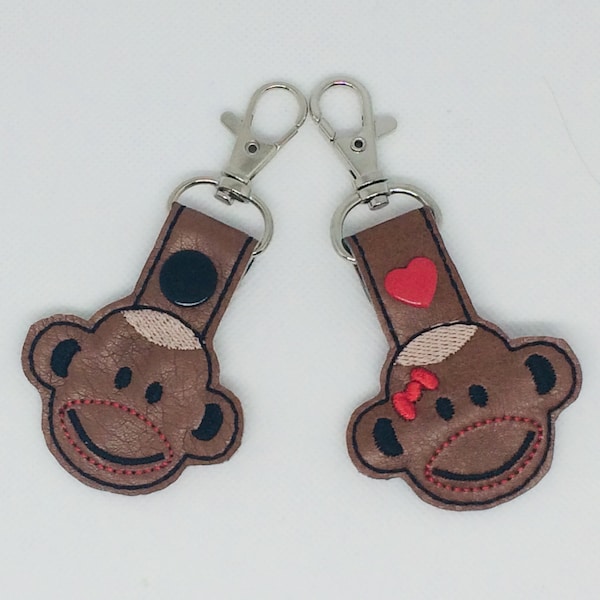 Monkey Key Chain - Etsy