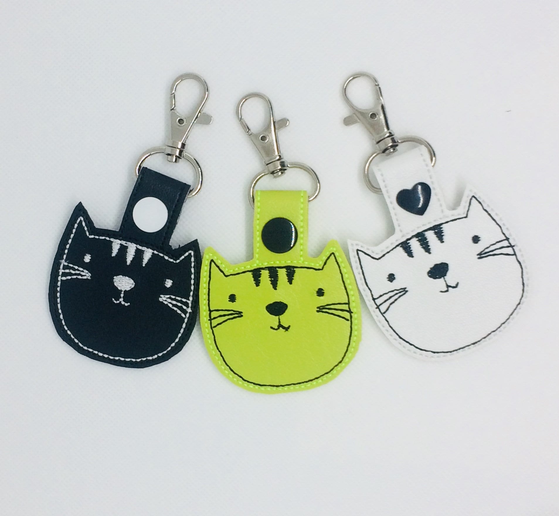 Kitty Cat Key Chain, Bag Tag - Etsy
