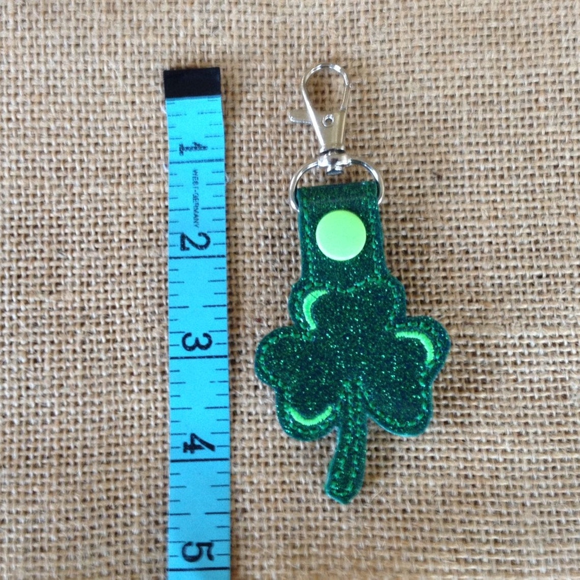 St. Patricks Day Shamrock Key Chain Bag Tag as Low as 7.00 - Etsy
