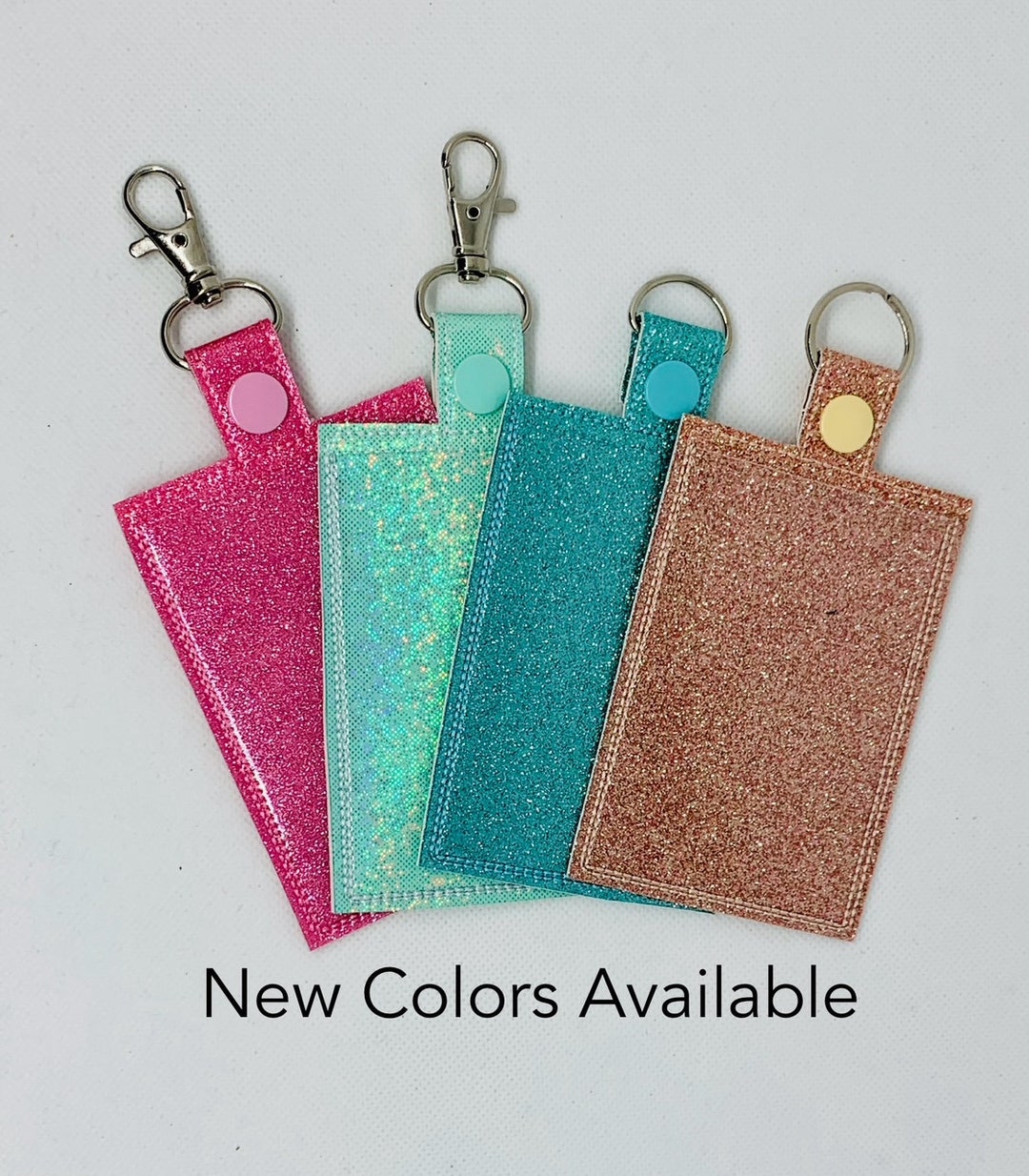 Glitter Faux Leather ID Badge Holder (vertical) - Etsy