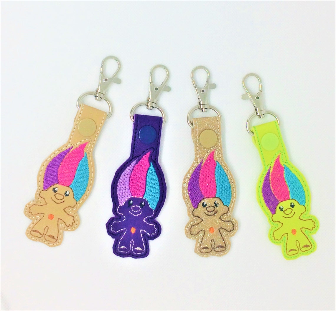 Troll key chain bag tag | Etsy