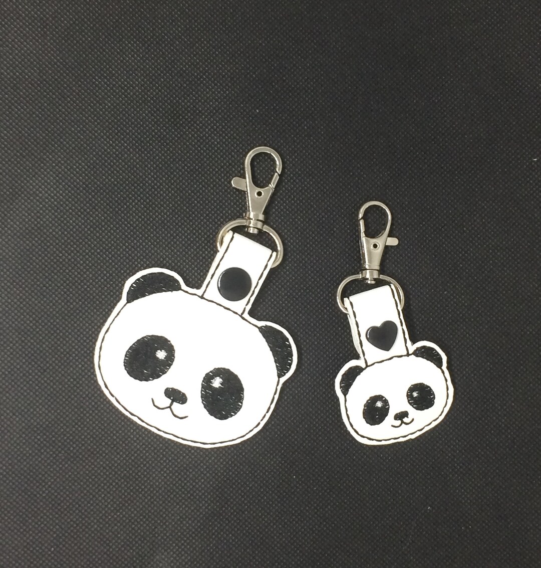 Panda Key Chain (two Sizes); Bag Tag; Purse Charm; Backpack Tag - Etsy