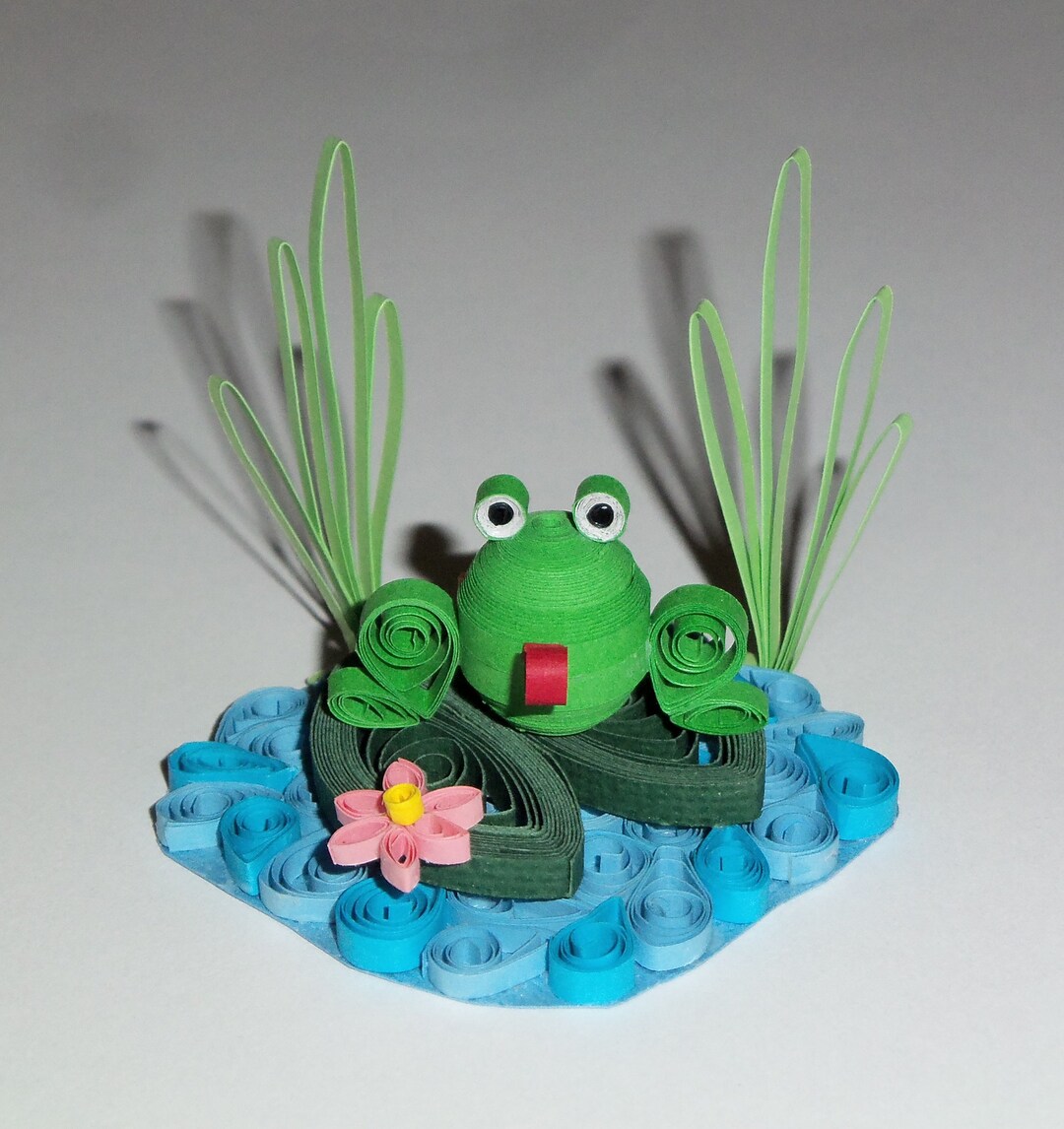 Frog on A Lily Pad Quilling Pattern - Etsy