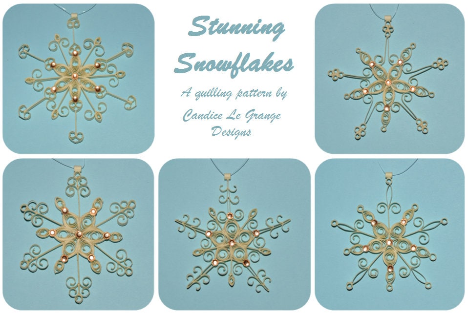 Stunning Snowflakes Quilling Pattern - Etsy