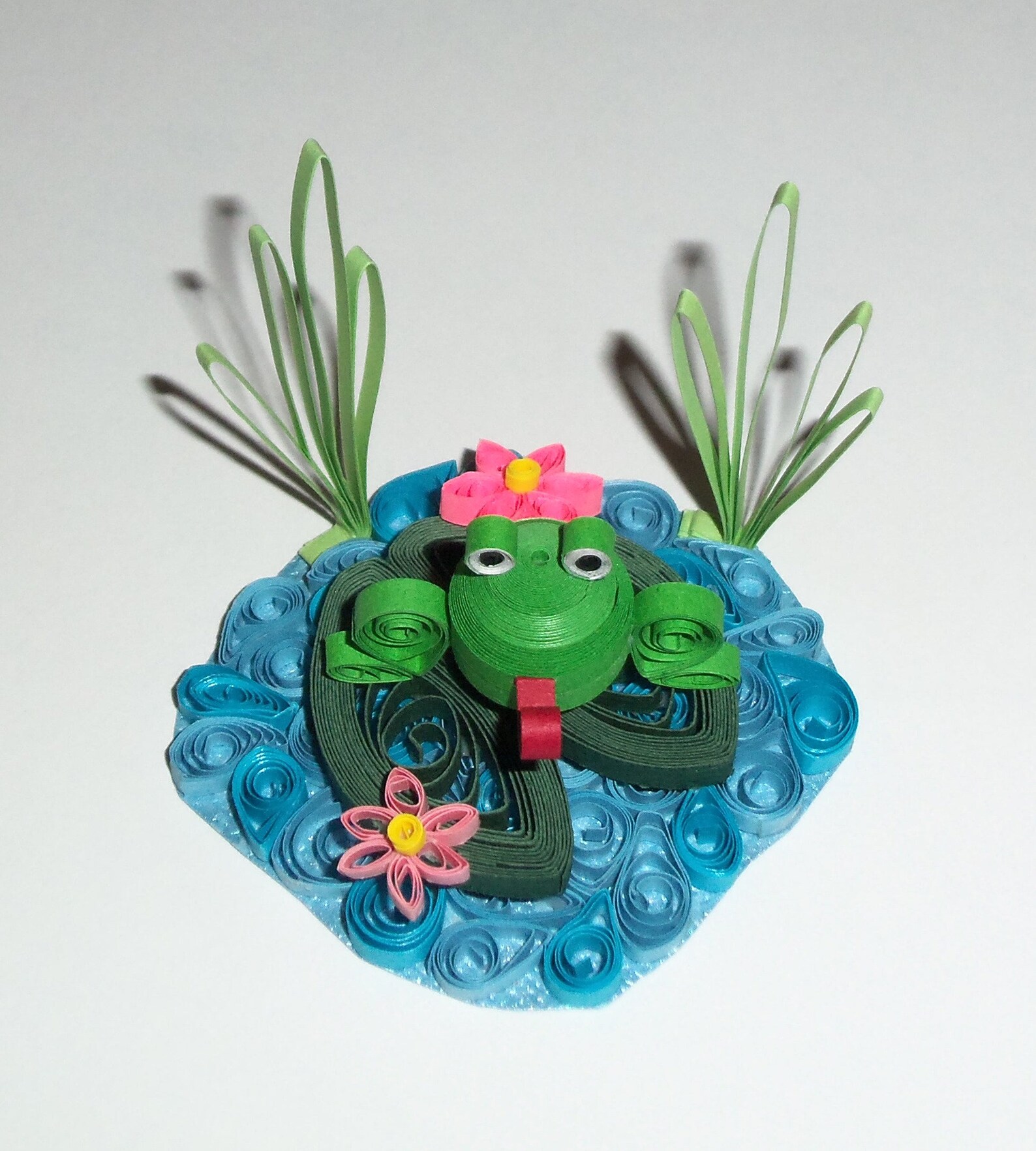 Frog on A Lily Pad Quilling Pattern - Etsy