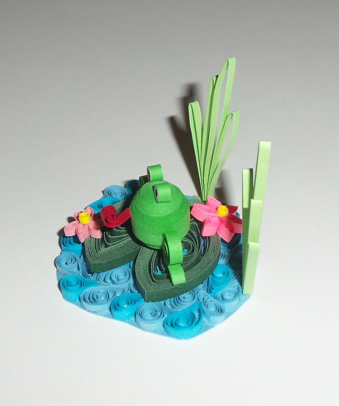Frog on A Lily Pad Quilling Pattern - Etsy
