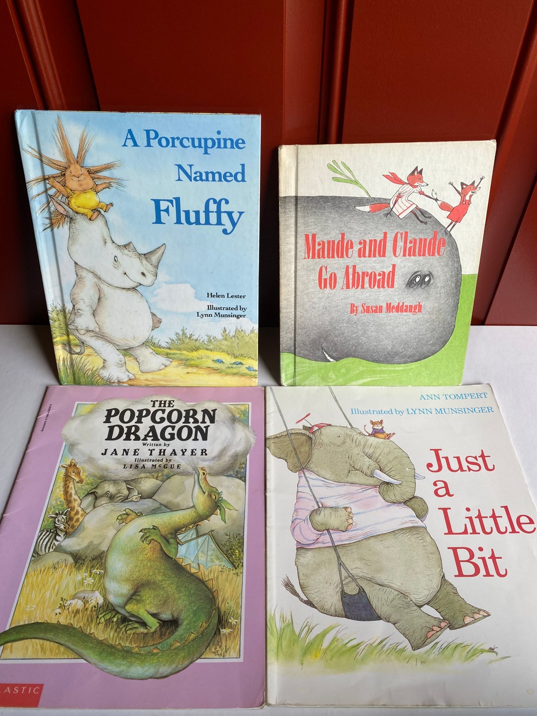 4 Childrens Storybooks A Porcupine Named Fluffy, Maude and Claude Go ...