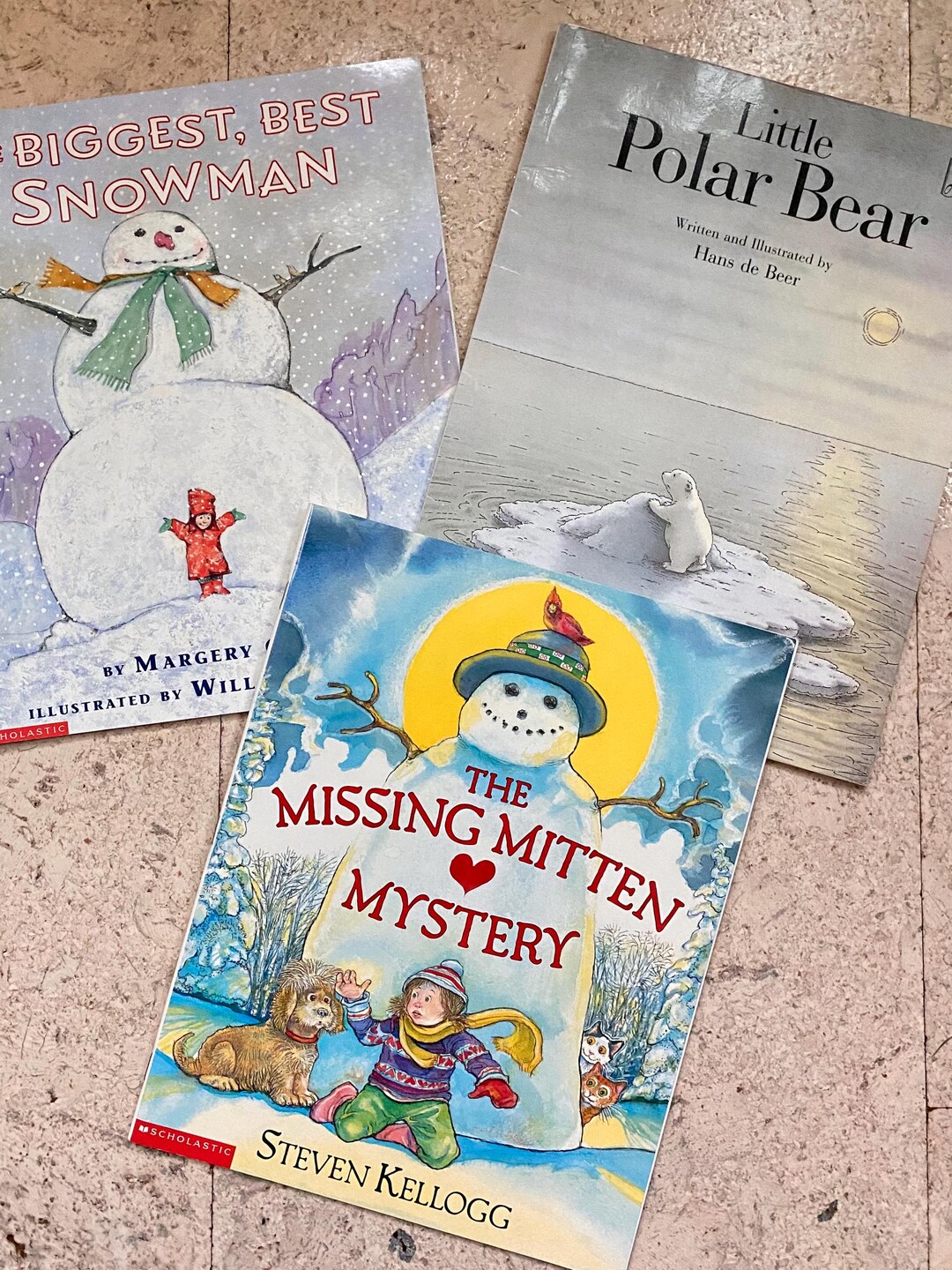 3 Books Biggest Best Snowman, Little Polar Bear, the Missing Mitten ...
