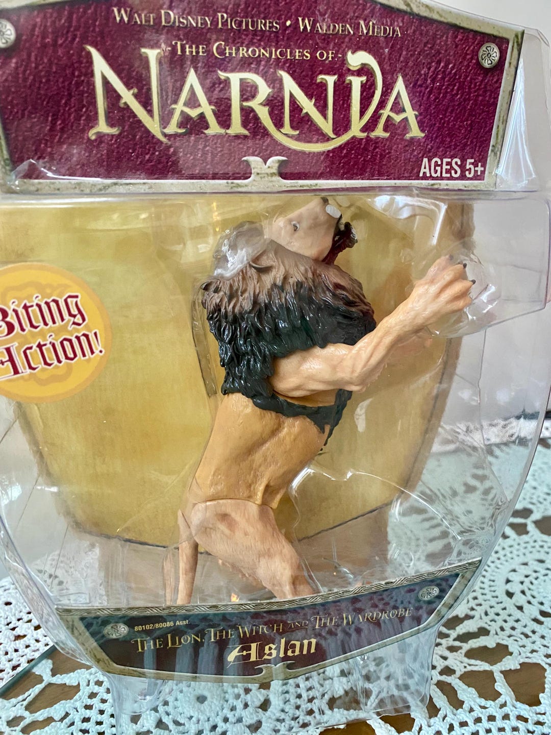Chronicles of NARNIA Lion Witch Wardrobe Aslan Action Figure Sealed ...