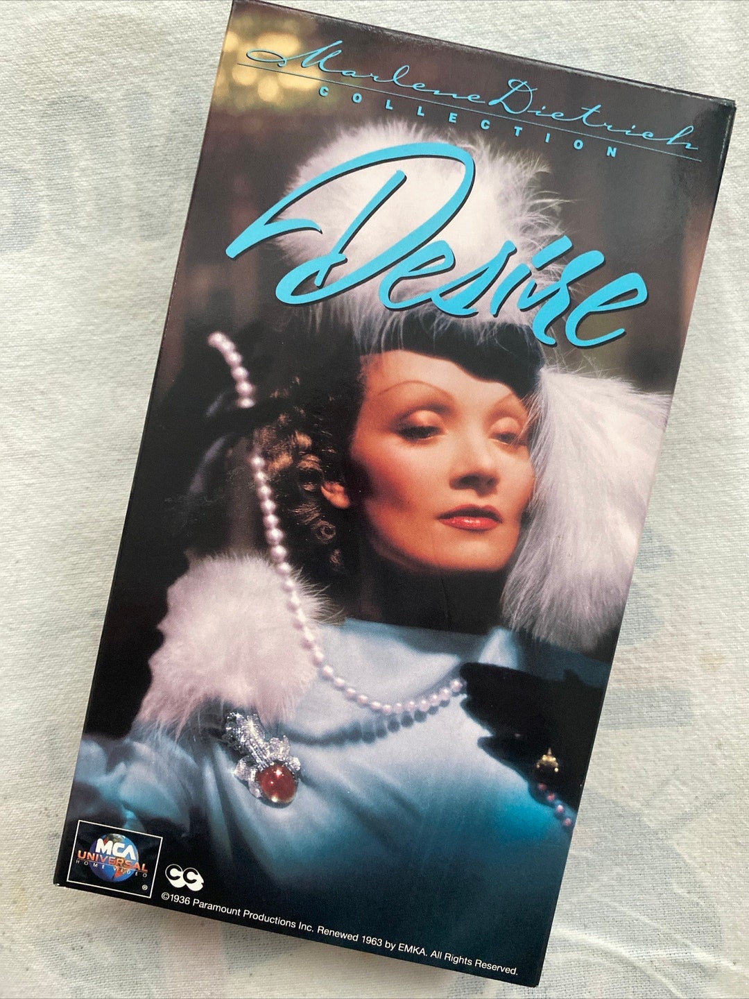 Rare/desire VHS Tape, Starring Marlene Dietrich Gary Cooper in 1936 Film./excellent Cond/time ...