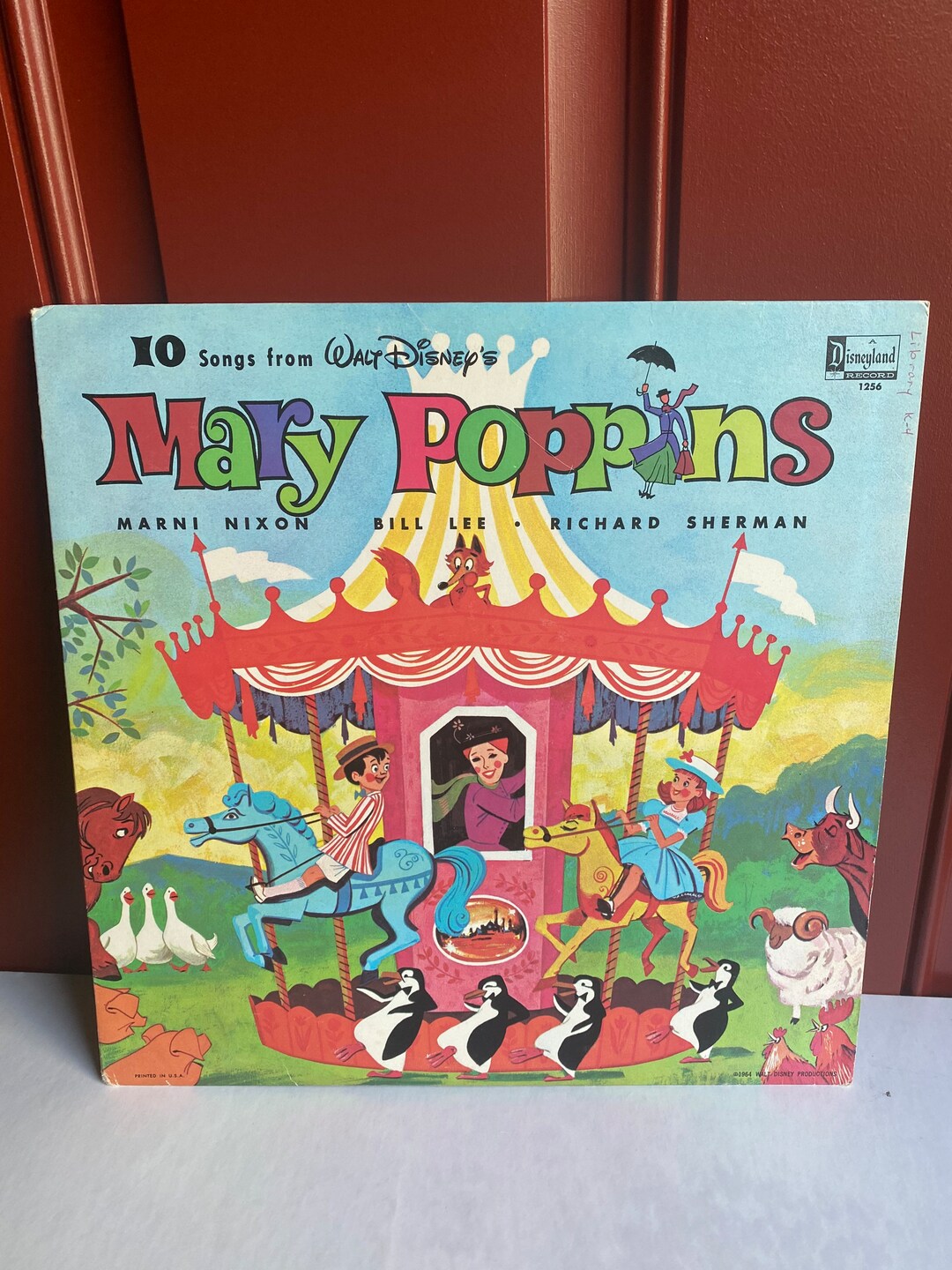 Walt Disneys Mary Poppins Vintage 1964 2 Sided Vinyl Record. Great ...