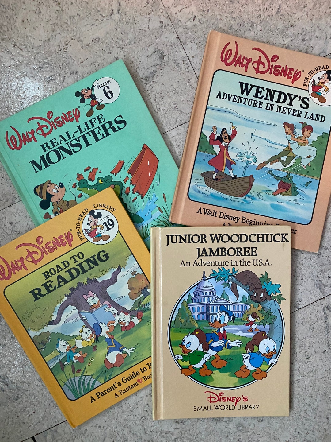 ALL4 Fun to Read Library Books vol. 6,9,19 Plus Disney Small World ...